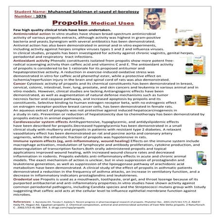 Bee Propolis Presentation for healthy and | PPT