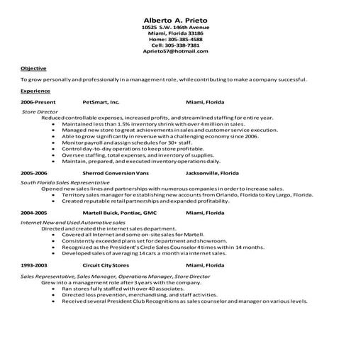 Al Prieto Resume' 2017 | PDF
