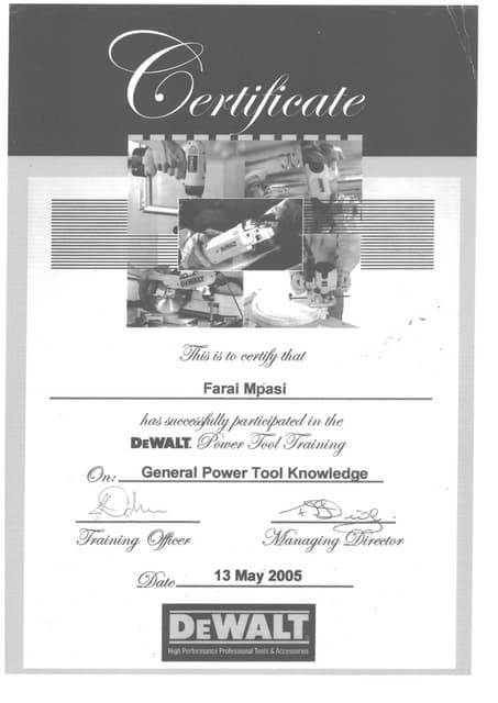 FARAI MANAGEMENT DEVELOPMENT PART TWO CERTIFICATE | PDF