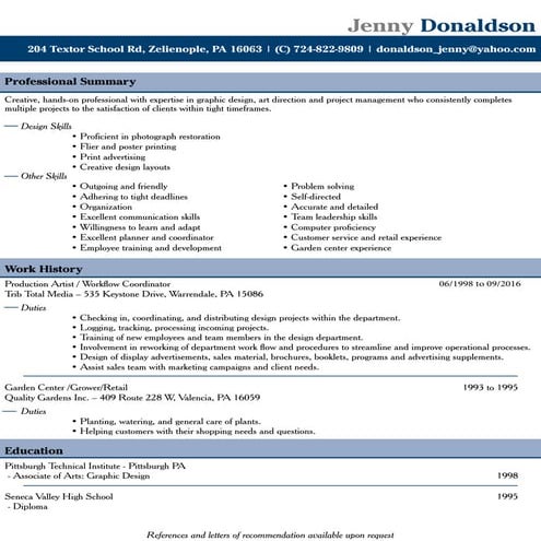 Jenny Carnival Resume | PDF
