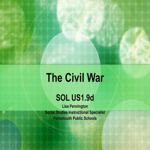 Civil war unit lesson 7 - civil war leaders - power point b ii | PPT