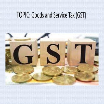 GST PPT presentaion | PPTX