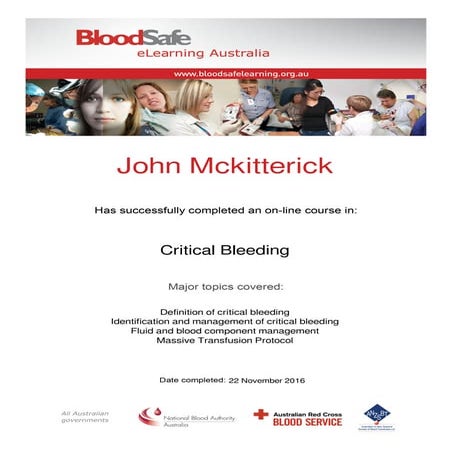 Critical Bleeding | PDF | Blood Disorders | Diseases and Conditions