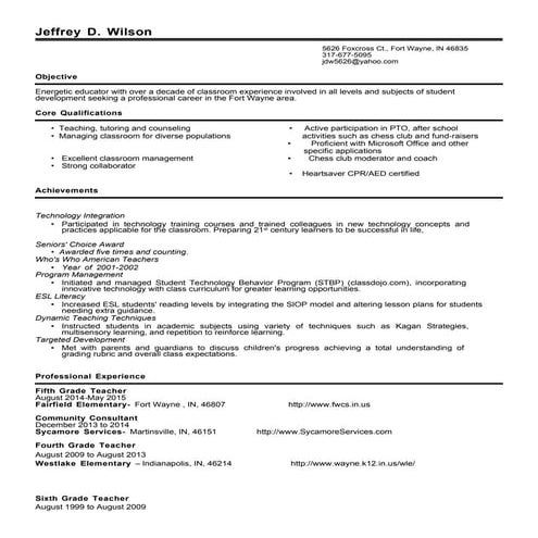 CV:Resume 2016 | PDF