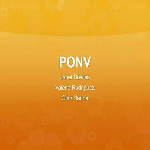 ponv | PPTX