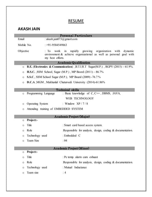 Resume - Franco | PDF