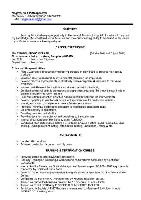 Deputy Manager Ravikishore Resume | PDF