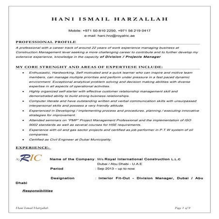 HANI ISMAIL HARZALLAH - Latest | DOC