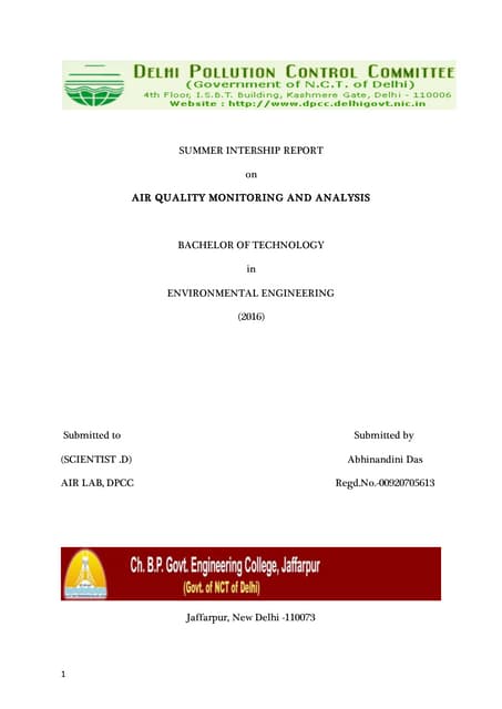 Air quality sampling and monitoring | PPT