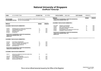 ITE transcript 1 | PDF