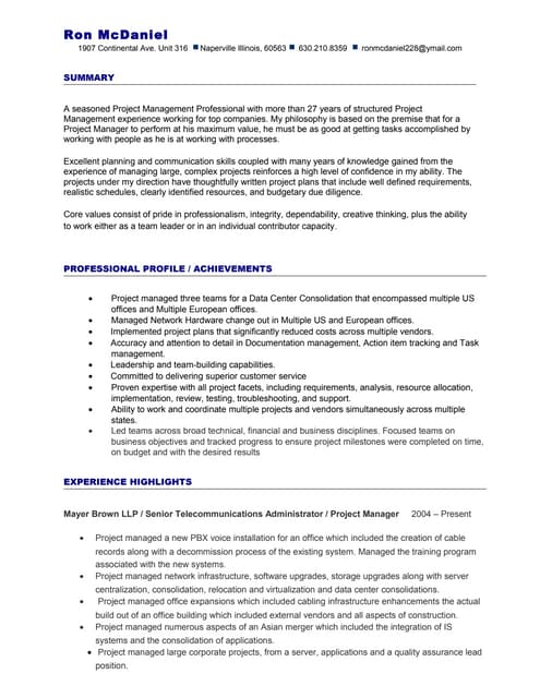 Great Candidate Resume Sample | PDF