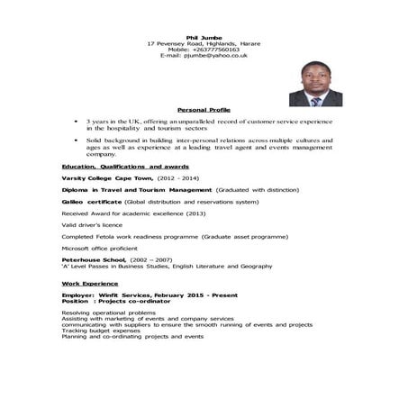 CV with pic 2 | DOCX