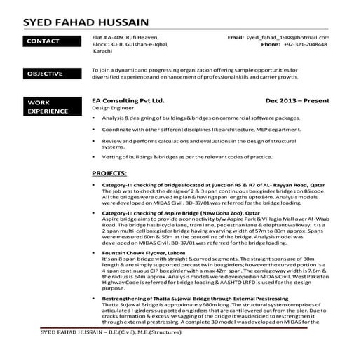 CV SYED FAHAD HUSSAIN | DOCX