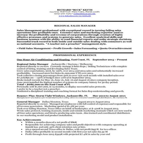 Rick Keith Resume 2016 (1) | DOCX