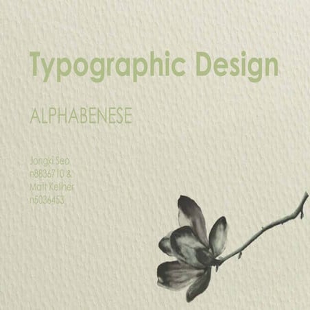 Typographic Design | PPT