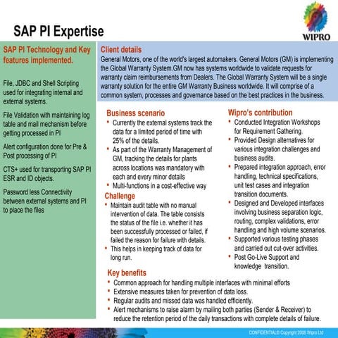 SAP PI Case Study | PPT