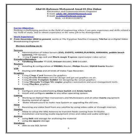 Abdelrahman CV | PDF