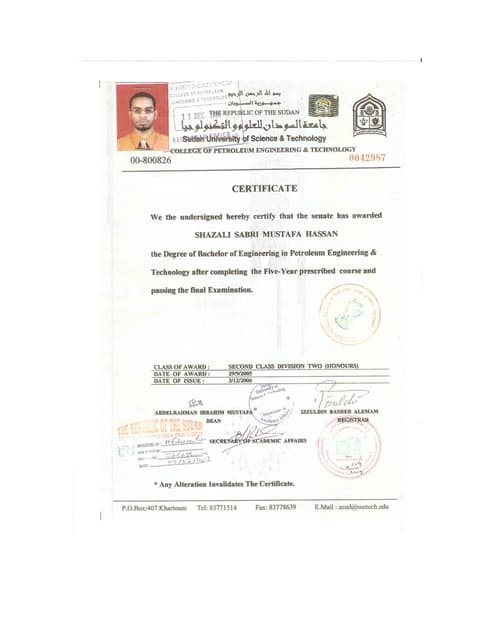 HSE Certificate | PDF
