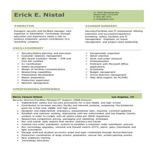 Erick Nistal -Resume D2 | DOCX