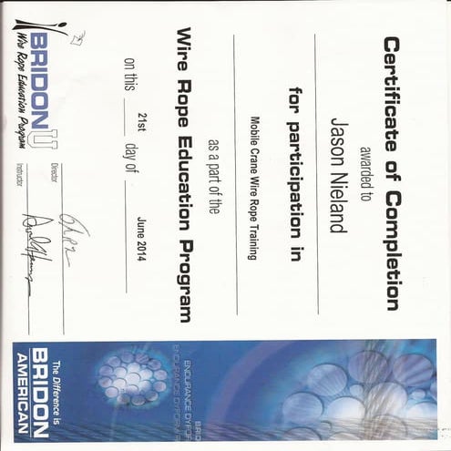 wire rope cert | PDF