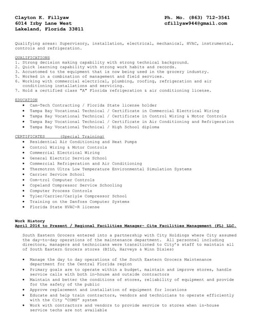 Eric Bostwick's resume 5-10-16 | DOC