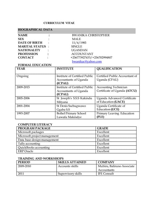 George's CV | PDF