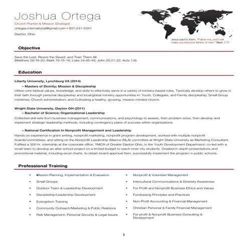 Ortega Extended Resume CP | PDF