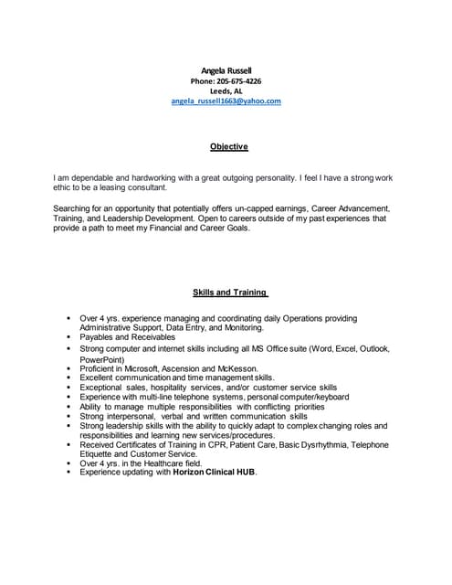 Cynthia Resume | PDF