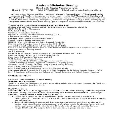 1 Andrew Stanley CV | DOCX