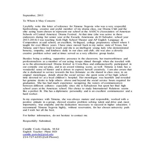 Recc Letter Ximena Segovia-2 | DOCX