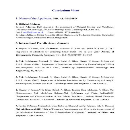 Mamun-CV 25.05.16