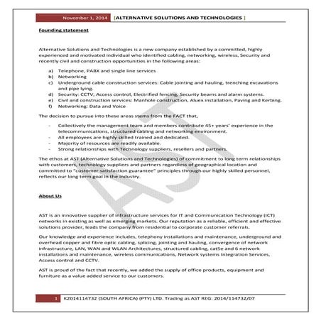 AST company Profile(2) | PDF