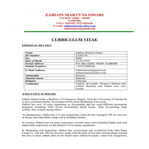 Curricum Vitae | DOC