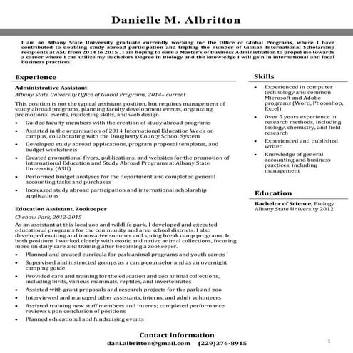 Curriculum vitae LinkedIn | DOCX