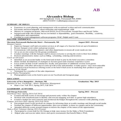 Resume Redo 1 | DOCX