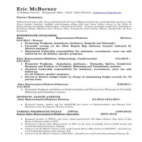 Eric McBurney Resume (2) | DOC