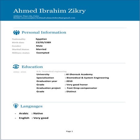 Abdelrahman CV | PDF