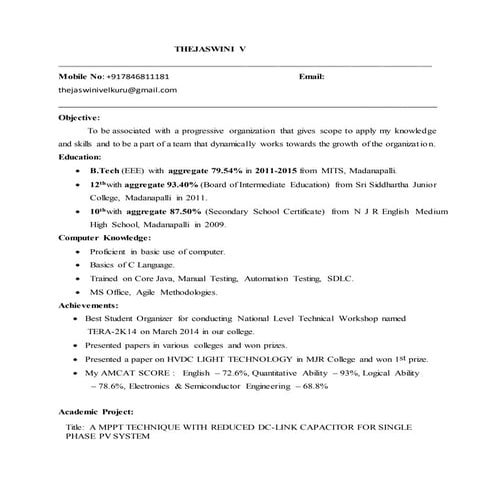 Danthi Resume | DOC