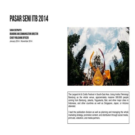 Pasar Seni portfolio | PDF