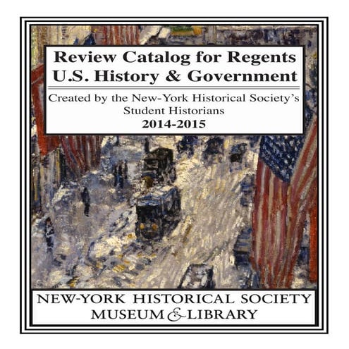 US History Regents Review Catalog 2014-15 | PDF