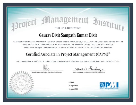 CAPM Certification | PDF