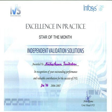 Infosys Recognition | PDF