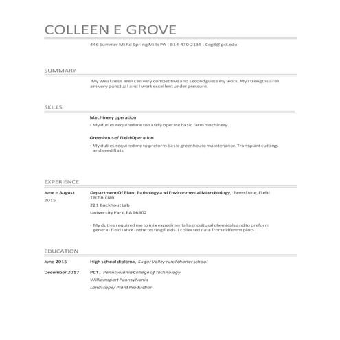 Colleen E Grove | PDF