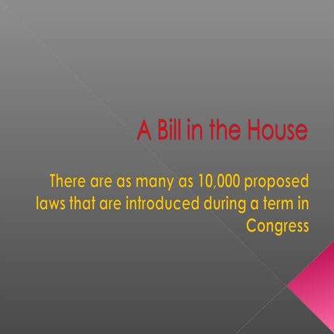 Lesson 2. Legislative process (Step-by-step procedure in making bill ...