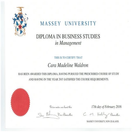 Diploma Business Studies_MASSEY | PDF