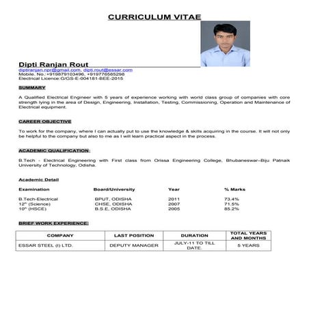 Resume_Dipti Ranjan Rout | DOC