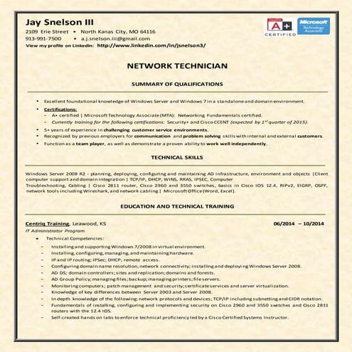 Jay Snelson Resume | PDF