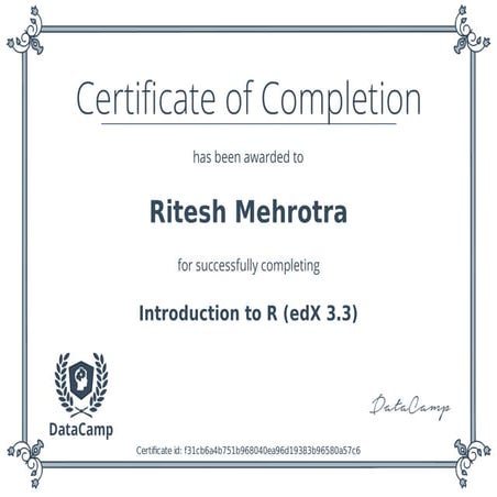 Edx Certificate 3.3 | PDF