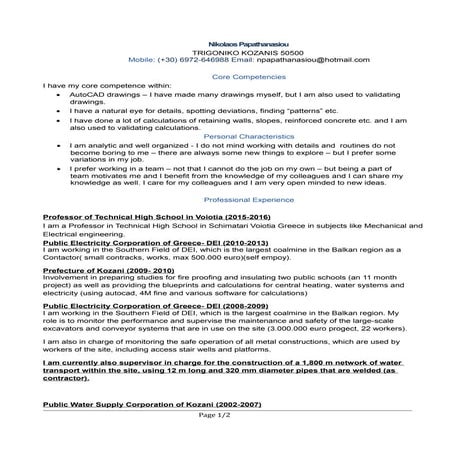 Nikolaos_Papathanasiou_CV 16 | PDF