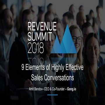 9 Elements of Highly Effective Sales Conversations | PDF